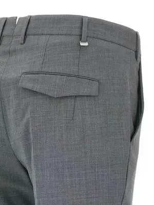 PT TORINO Master Pleated Trousers - Grey