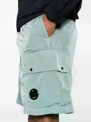 C.P. COMPANY Chrome-r Lens Boxy Cargo Shorts - Blue