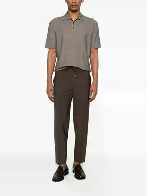 Agnona Textured Polo Shirt - Neutrals