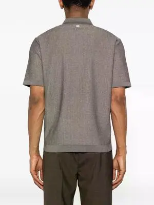 Agnona Textured Polo Shirt - Neutrals