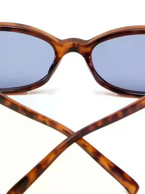 Le Specs Honey Pot Tortoise Oval-frame Sunglasses - Brown