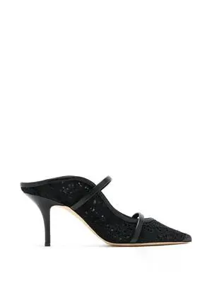 MALONE SOULIERS Maureen Strap Mules - Black