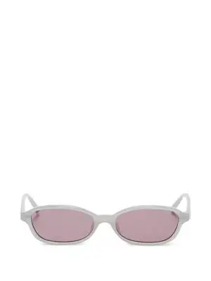 Le Specs Honey Pot Oval-frame Sunglasses - Grey