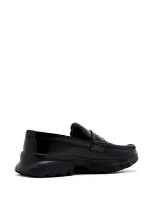 Filling Pieces Embossed Logo Penny Loafers