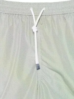 Fedeli Patterned Swim Shorts - Green
