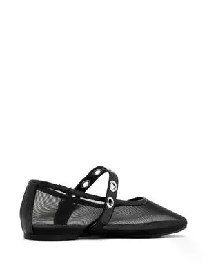 Senso Constance Eyelet-strap Ballet Flats - Black