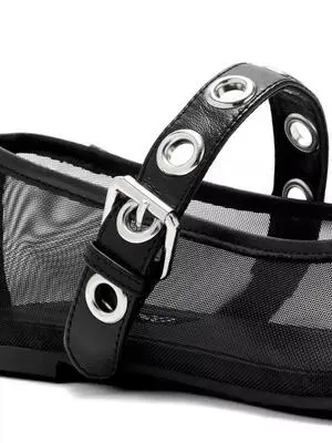 Senso Constance Eyelet-strap Ballet Flats - Black