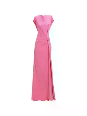GEMY MAALOUF Draped Maxi Dress - Pink