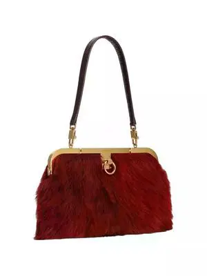 Dolce & Gabbana Amanda Handbag In Sheepskin And Crocodile Leather