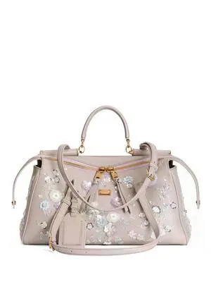 Dolce & Gabbana Medium Vittoria Handbag With Embroidery