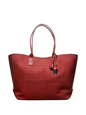 Hogan Address Embossed Tote - Red