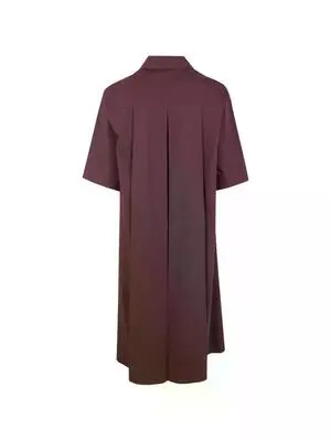 Antonelli Firenze Polo-collar Short-sleeve Dress - Brown