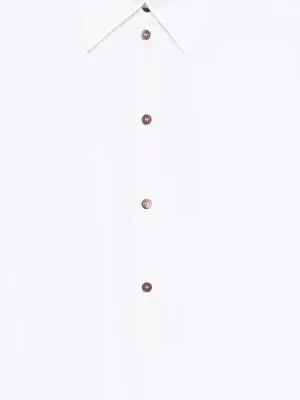 Malo Button Midi Shirt Dress