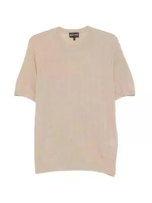 Emporio Armani Knitted Short-sleeve T-shirt