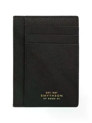 Smythson Large Panama Flat Cardholder - Black