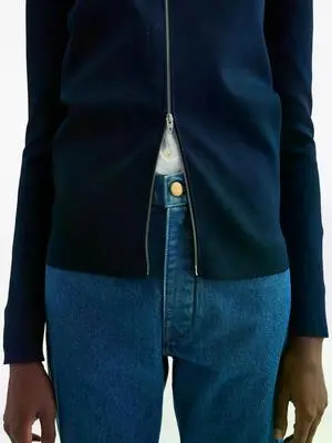 JIL SANDER High Neck Zip-up Cardigan
