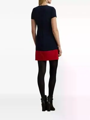 Ralph Lauren Button Colour-block Mini Dress
