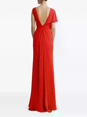 GEMY MAALOUF V-back Maxi Dress - Red