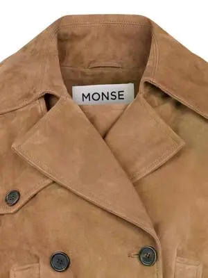Monse Double-breasted Suede Jacket
