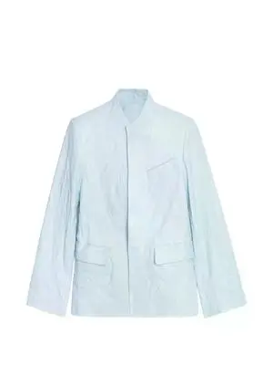 Zadig&Voltaire Veryn Creased Leather Blazer - Blue