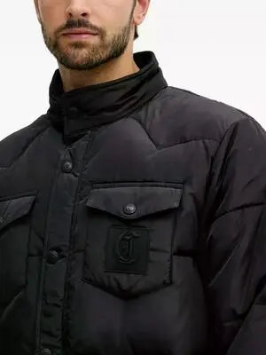Just Cavalli Logo-embroidered Padded Jacket