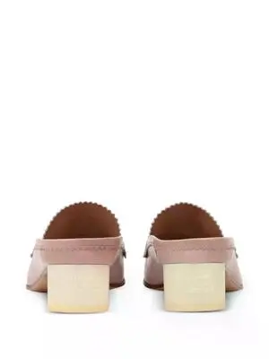 MAISON MARGIELA Penny-strap Leather Mules - Pink