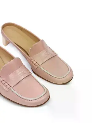 MAISON MARGIELA Penny-strap Leather Mules - Pink
