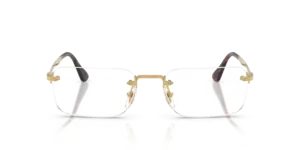 Persol Persol Rectangle Eyeglasses Clear