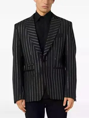 Philipp Plein Jacquard Striped Blazer