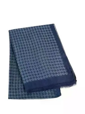 Giorgio Armani Patterned Scarf - Blue