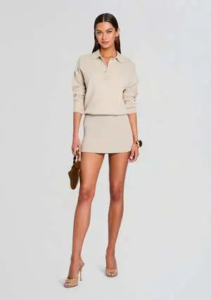 SEROYA Lilly Mini Dress - Almond