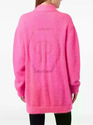 Philipp Plein Embellished V-neck Long Cardigan