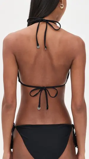 Ramy Brook Floral Nikoleta Bikini Top - Black