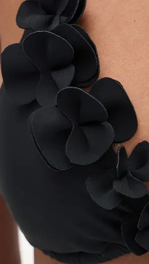 Ramy Brook Floral Nikoleta Bikini Top - Black