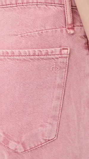 Rag & Bone Featherweight Phoebe Drawstring Jeans - Raspberry