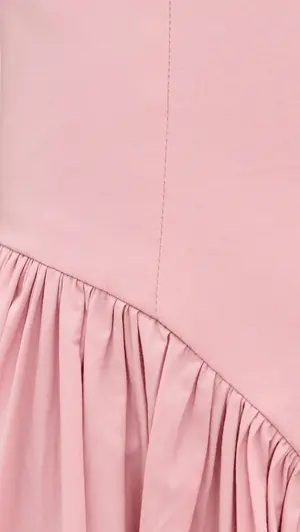 Hemant & Nandita Corseted Sweetheart Neck Maxi Dress - Pink