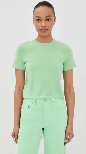Sablyn Relaxed Cashmere Crew Neck Tee