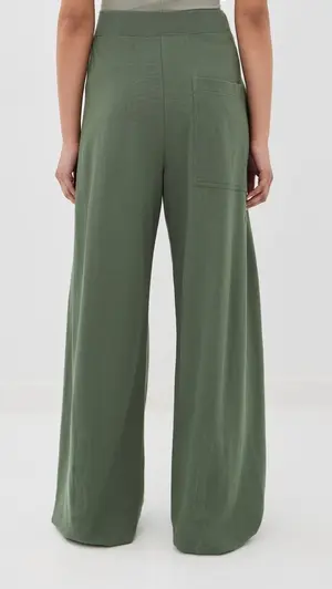Tibi French Terry Sweatpants - Olive