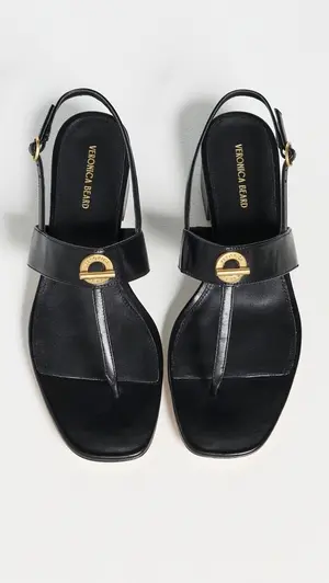 Veronica Beard Andie Sandals - Black