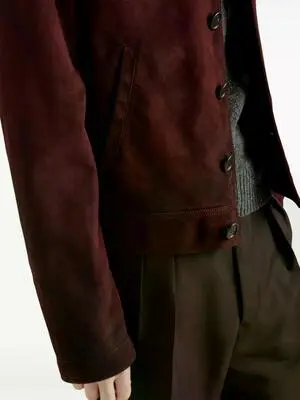 Prada Suede Shirt Jacket - Red