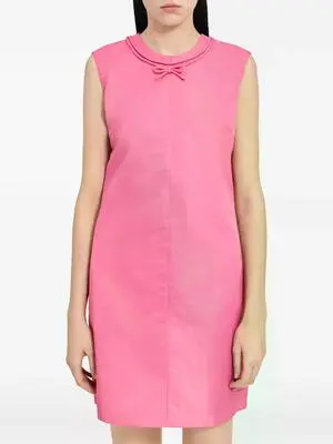 MAISON MARGIELA Bow Detail Mini Dress - Pink