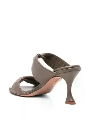 AQUAZZURA Twist-detail Heeled Sandals - Brown