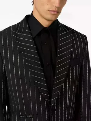 Philipp Plein Jacquard Striped Blazer