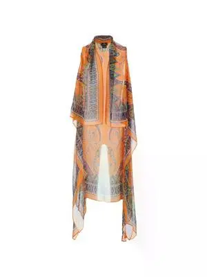 Etro Paisley Print Poncho