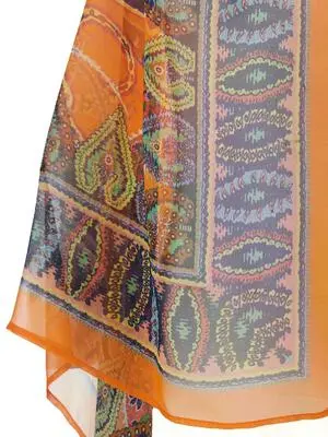 Etro Paisley Print Poncho