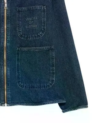 VISION OF SUPER Zipped Jacket With Patch Pockets