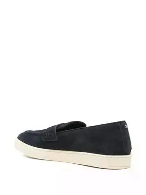 Canali Penny-strap Loafers - Blue