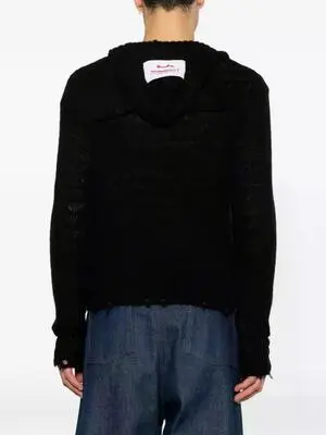 CHARLES JEFFREY Ear-detail Hoodie - Black