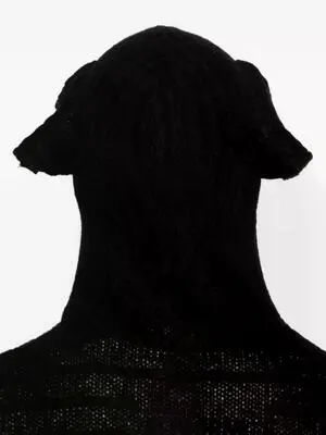 CHARLES JEFFREY Ear-detail Hoodie - Black