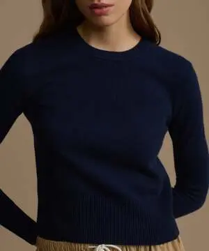 Jenni Kayne Cashmere Leni Crewneck Top - Navy